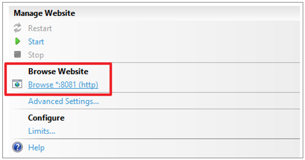 Qc Web Api Issues Incorrect Port Number In Iis Configuration Plexis Support