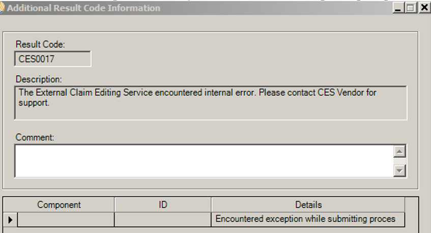 CES External Pricing Error CES0017 – PLEXIS Support